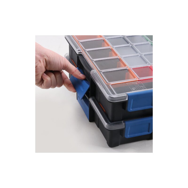 Flex-Box-Kunststoff mit 7 Fächer Maße in mm (BxTxH): 440 x 355 x 76